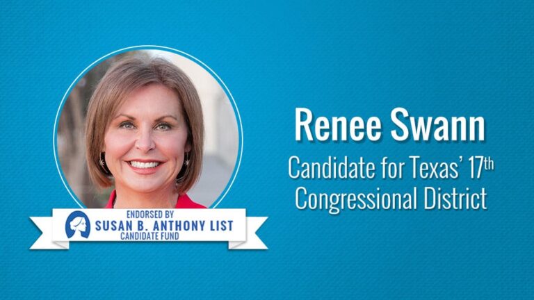 SBA List’s Candidate Fund PAC Endorses Renee Swann in TX-17 - SBA Pro ...